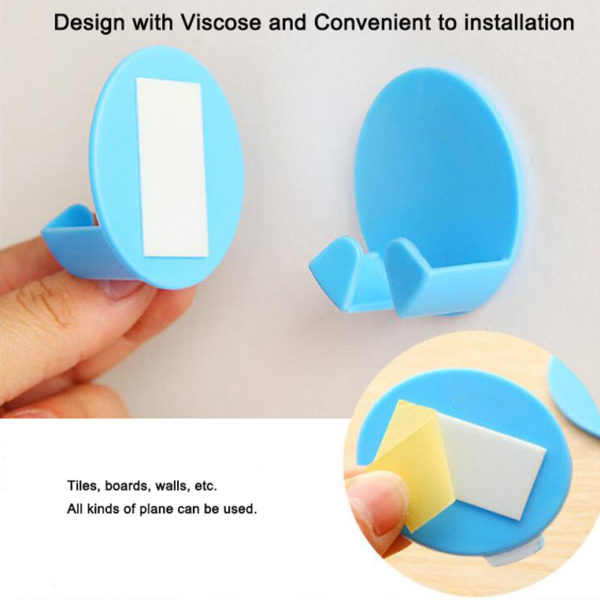 Plastic Adhesive Plug Hook Bracket