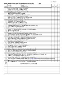 Injection Mould Checking List - Mould manufacturer China