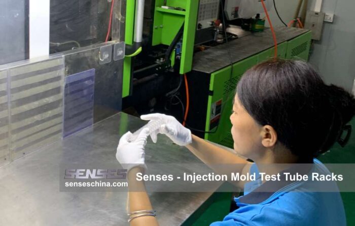 Plastic Injection Molding for Laboratory Test Tube Racks at Senses